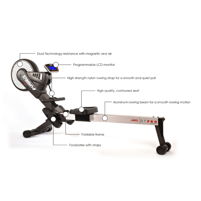 Stamina DT Pro Rower | Indoor Pro Rowing Machine | Home Rower